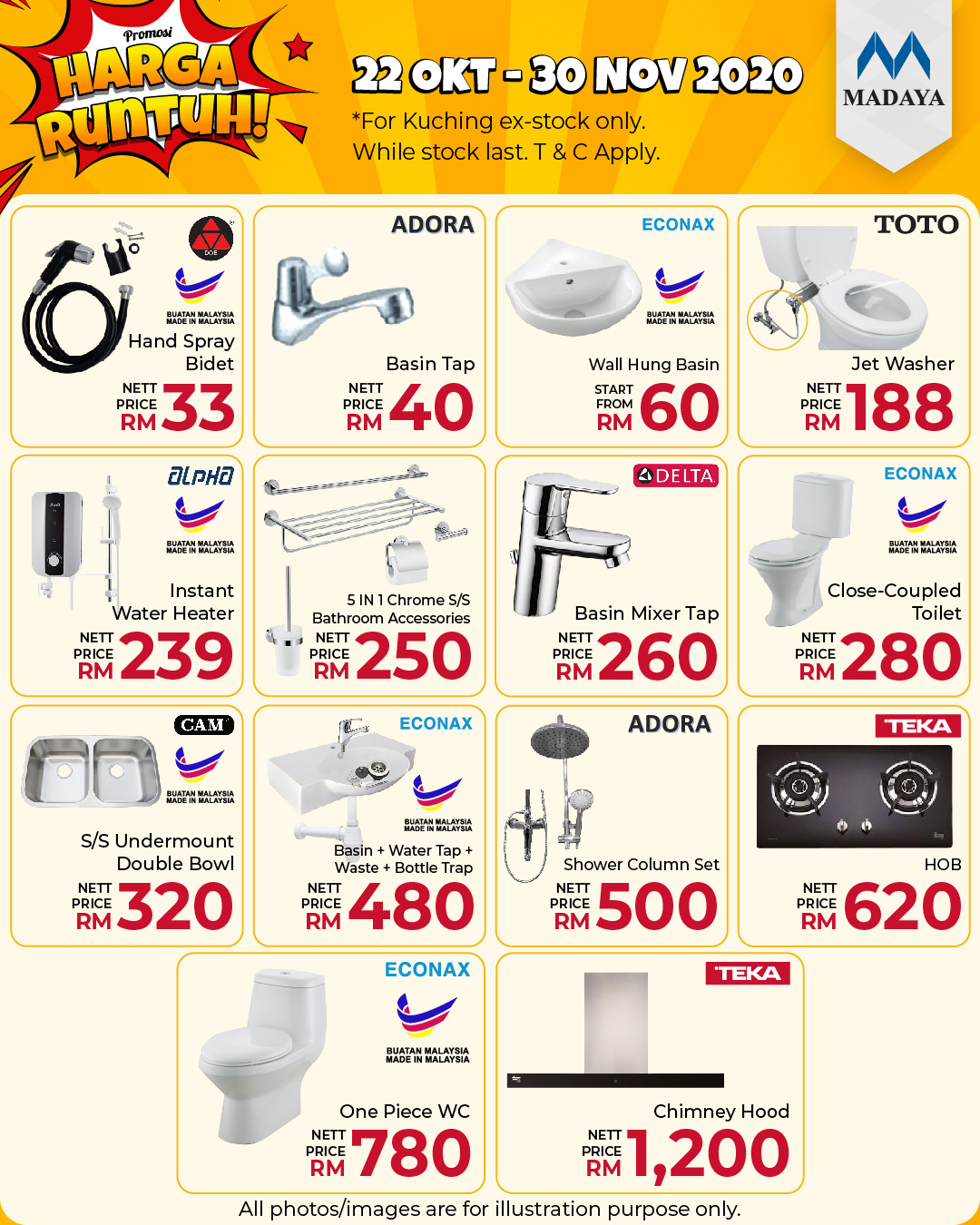 Harga Runtuh! Big Sales of Bathroom Collection - MADAYA